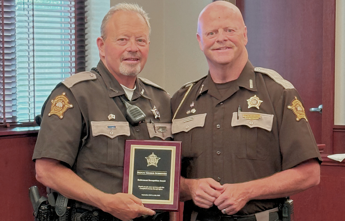 George Schreiner Retirement - Mike Jansen - Campbell County Sheriff's ...